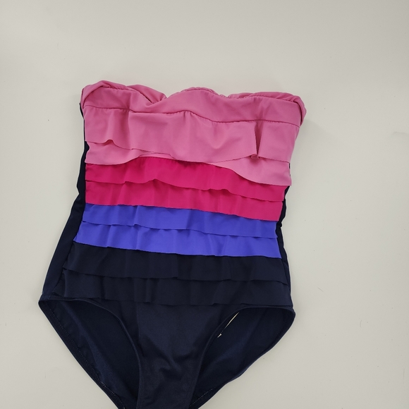 magic suit | Swim | Magic Suit Pink Purple Navy Blue One Pice Swimsuit ...